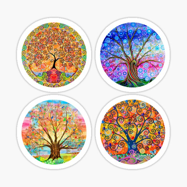 "Tree of Life 4 sticker sheet" Sticker for Sale by MarkBetsonArt ...