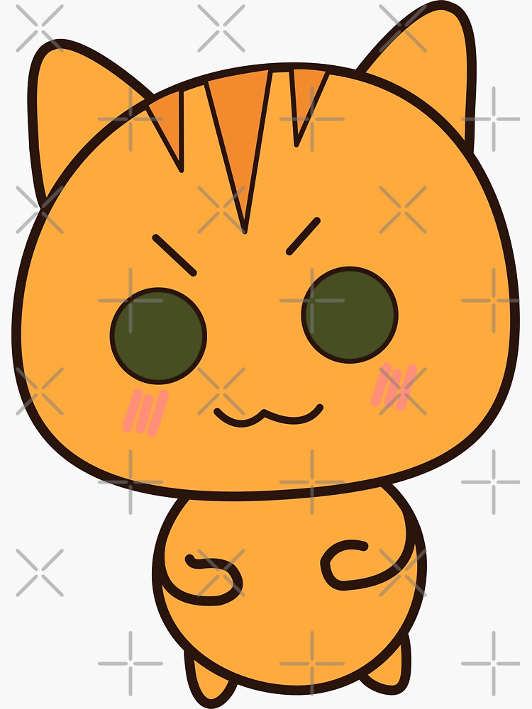 "Timmy - cute orange kitten" Sticker for Sale by smitten-kittens ...