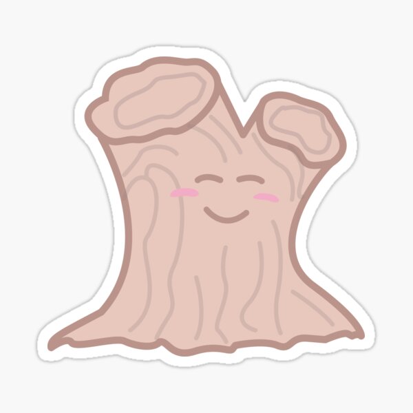 "Cute Brown Wooden" Sticker for Sale by Wonderbyhanh | Redbubble