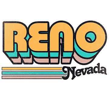 "Reno, NV | City Stripes" Sticker for Sale by retroready | Redbubble