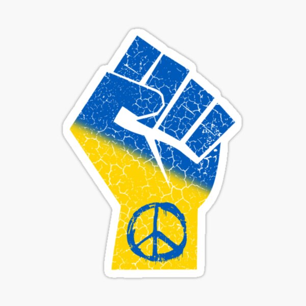 "PEACE - UKRAINE - STOP WAR" Sticker for Sale by HannahNelson1 | Redbubble