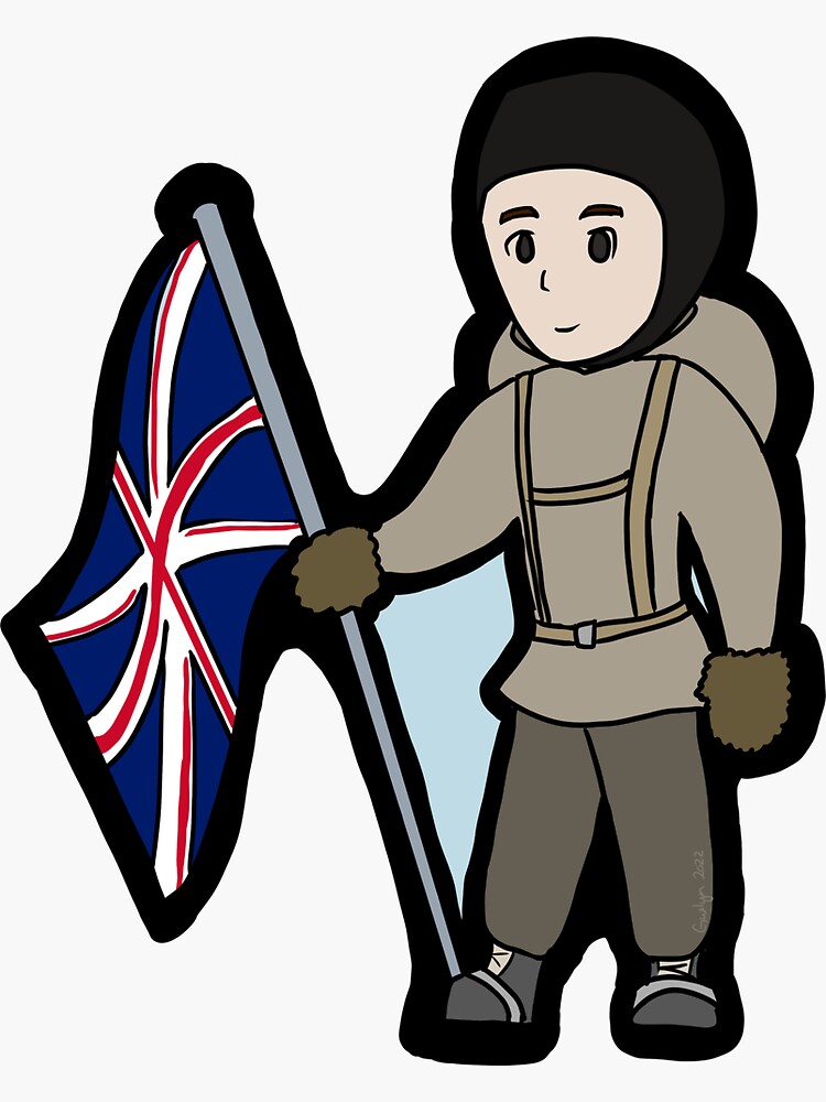"Robert Falcon Scott" Sticker for Sale by zeldurz-art | Redbubble