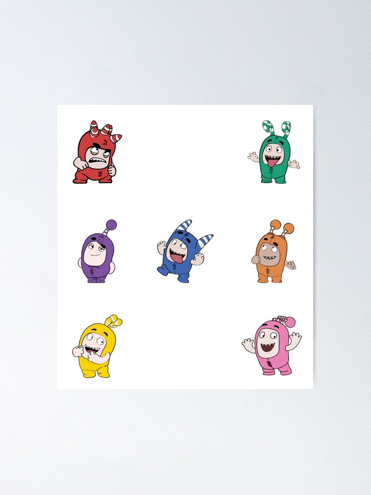 "Oddbods" Poster for Sale by carla-niki | Redbubble