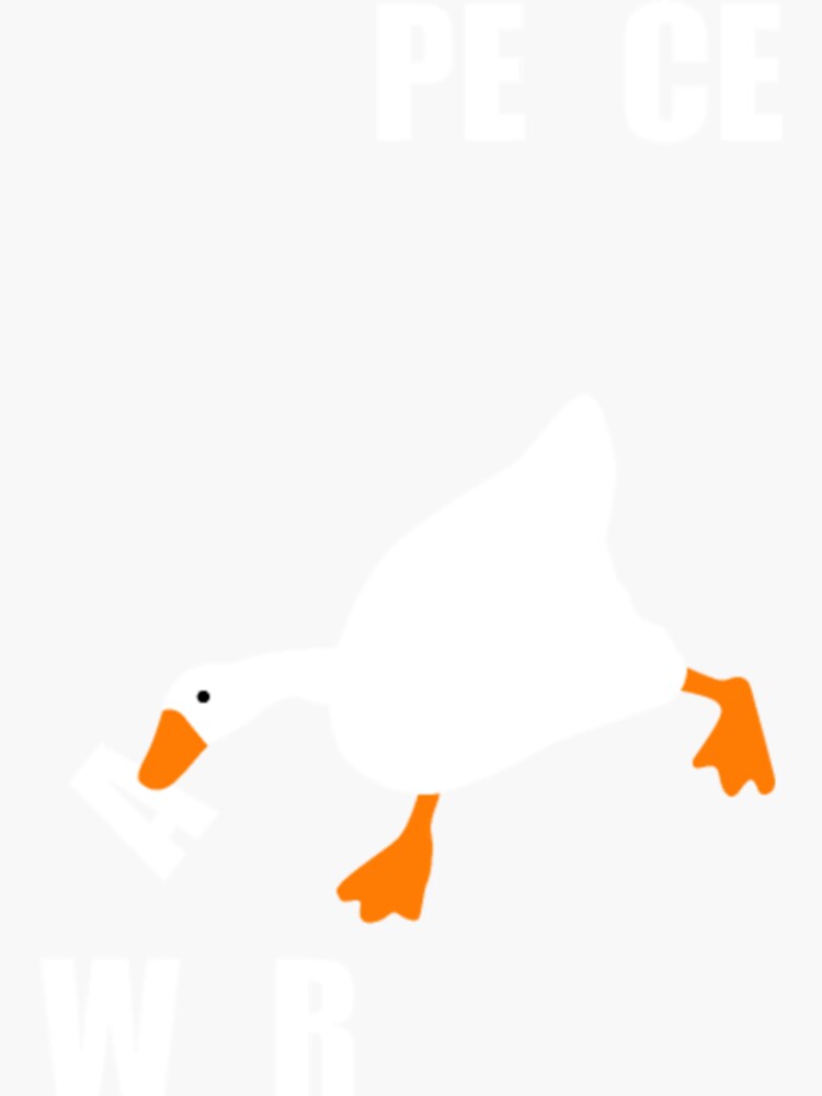 "Peace War Goose" Sticker for Sale by HannahNelson1 | Redbubble