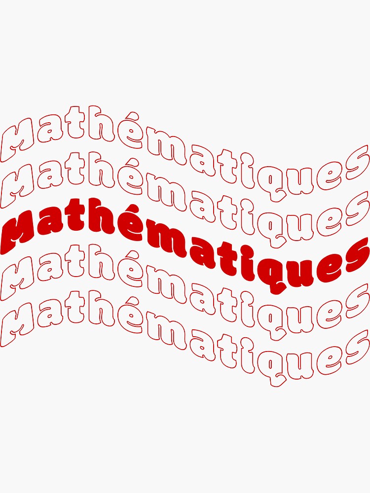 "Maths School Subject " Sticker for Sale by lunajoon | Redbubble