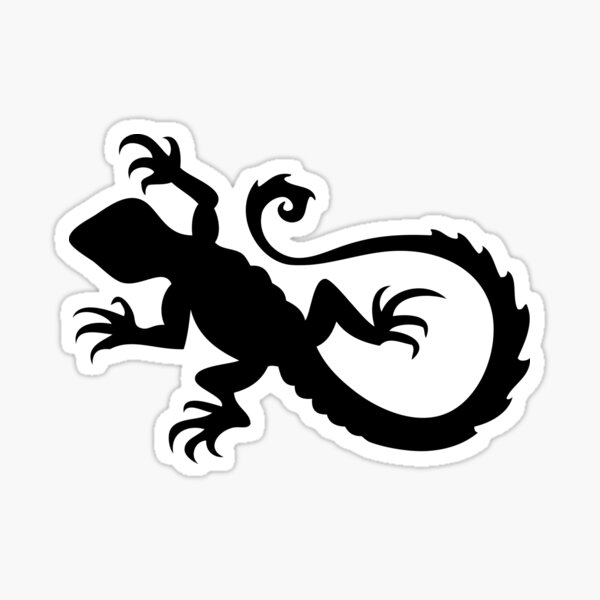 "Lizard" Sticker for Sale by Smaragdas | Redbubble
