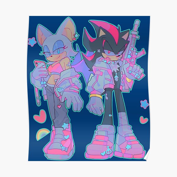 "Shadow The Hedgehog Cute " Poster for Sale by LauraAquino | Redbubble