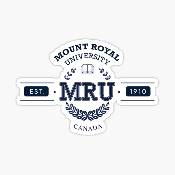 "Mount Royal University (MRU) " Sticker for Sale by CodyTode | Redbubble