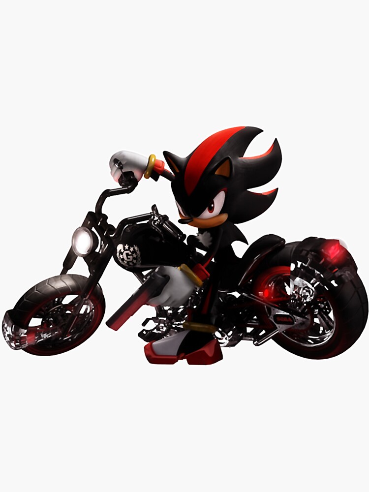 "Shadow The Hedgehog Fan Art Merch motorcycle " Sticker for Sale by ...