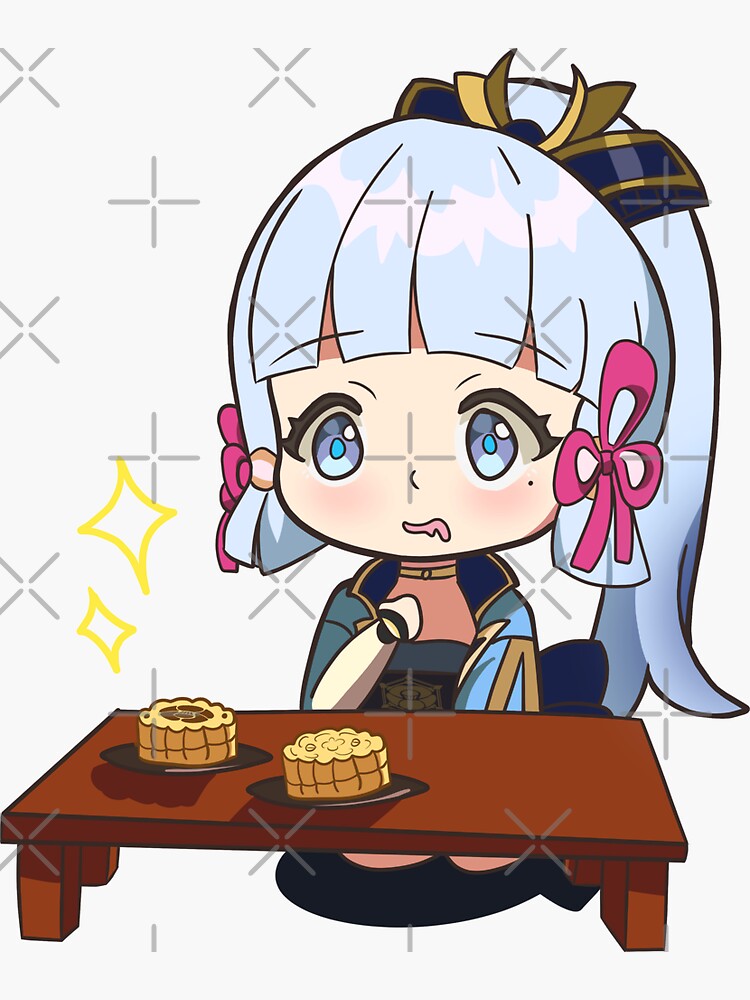 "Kamisato Ayaka Chibi" Sticker for Sale by datthtc123 | Redbubble