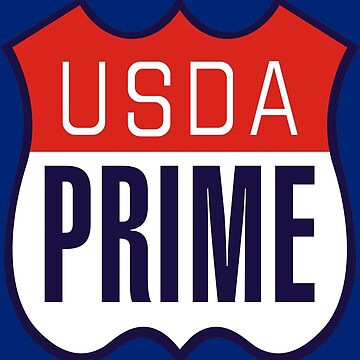 "USDA PRIME" Sticker for Sale by BobbyG305 | Redbubble