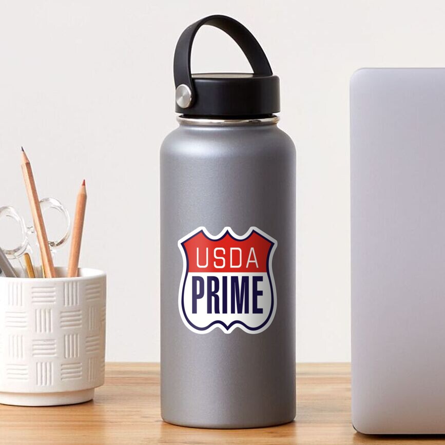 "USDA PRIME" Sticker for Sale by BobbyG305 | Redbubble