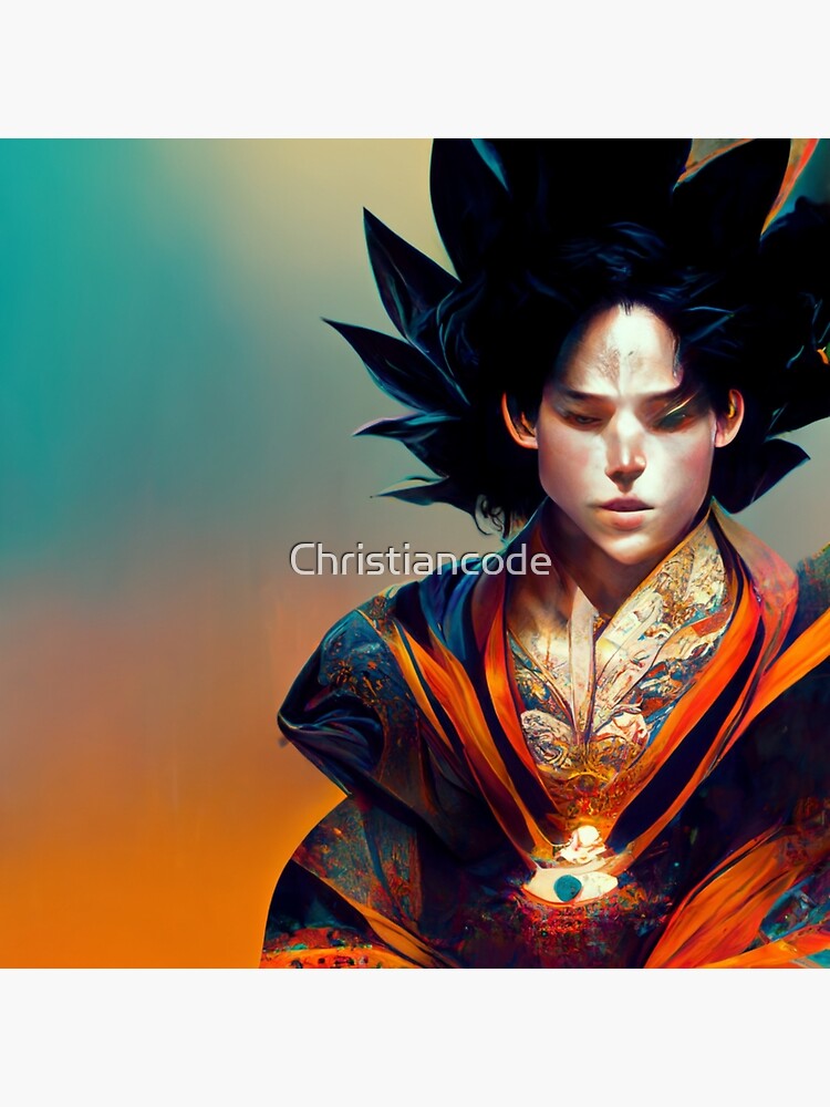 "goku realistic portrait digital art" Poster for Sale by Christiancode ...