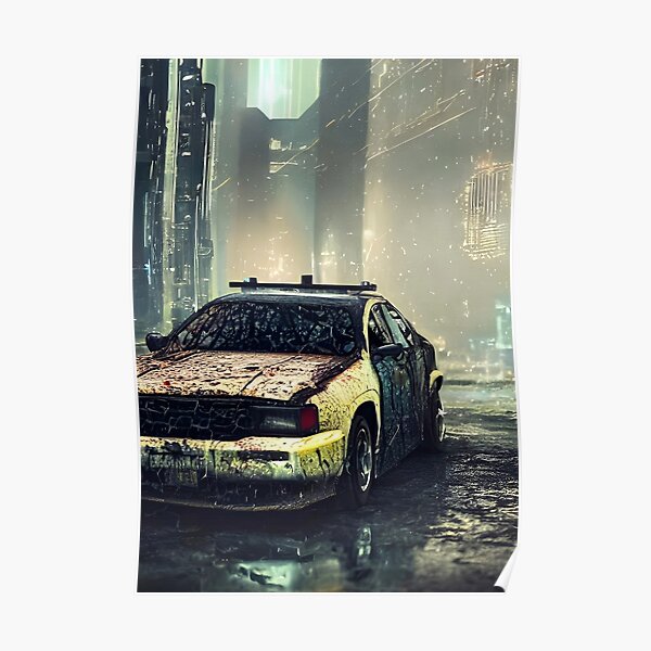 "Cyberpunk Acid Rain" Poster for Sale by CassidyArts | Redbubble