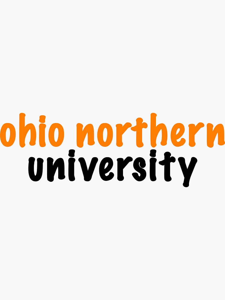 "Ohio Northern University" Sticker by akachayy | Redbubble