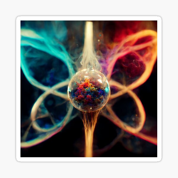 "Creation Of The Atom" Sticker for Sale by condore8 | Redbubble