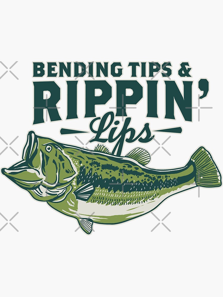 "Bending Tips & Rippin' Lips" Sticker for Sale by PixelBuilder | Redbubble