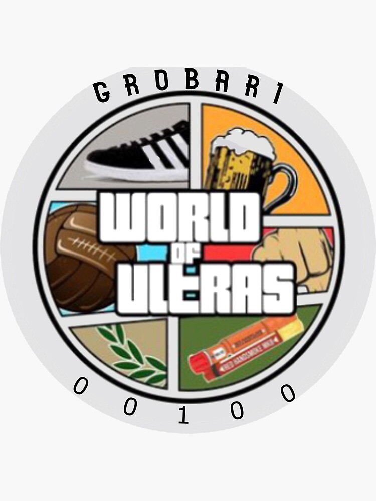 "WORLD OF ULTRAS GROBARI" Sticker for Sale by TaZeDaca | Redbubble