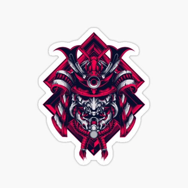 "armored samurai" Sticker for Sale by LaSalvador | Redbubble