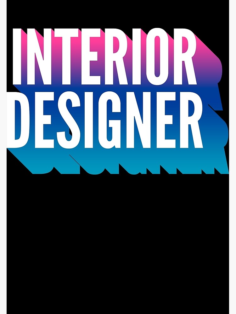 "Interior Designer With Long Gradient Shadow" Poster for Sale by SVPOD ...