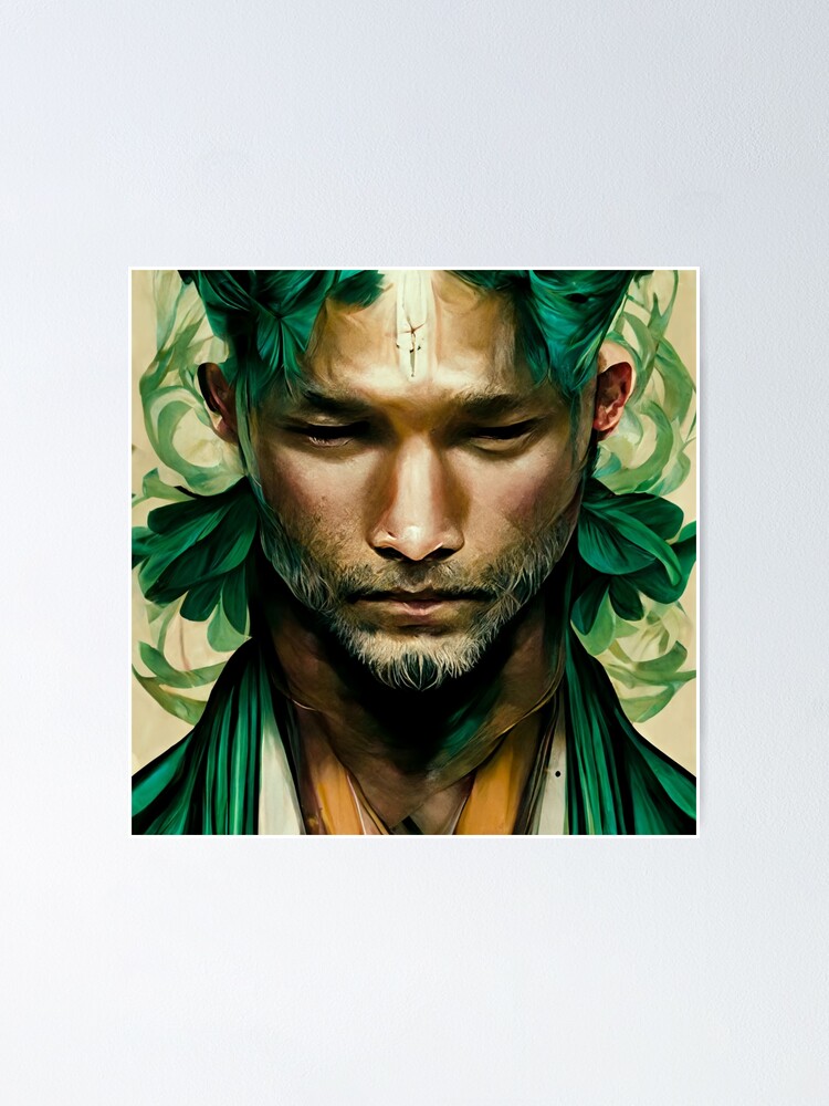 Roronoa Zoro One Piece Anime Artstation Concept Art Poster For Sale By Christiancode Redbubble