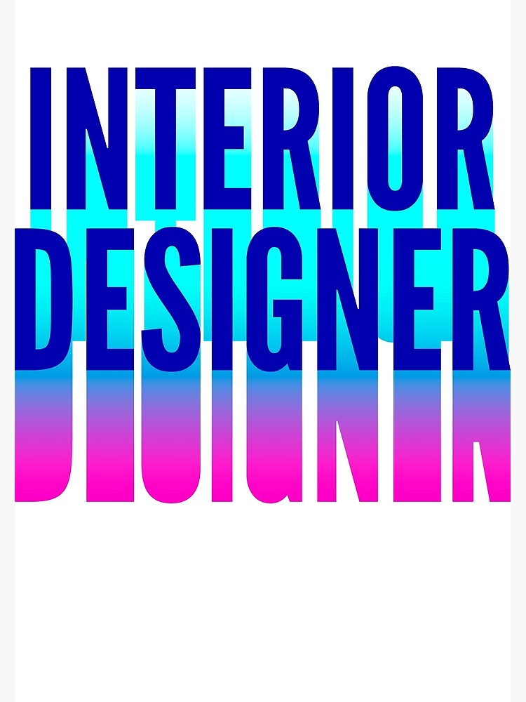 "Interior Designer With Long Gradient Shadow" Poster for Sale by SVPOD ...