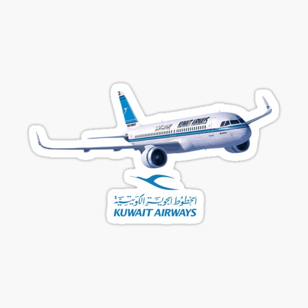 "Kuwait Airways Airbus A320neo Airplane" Sticker for Sale by ...