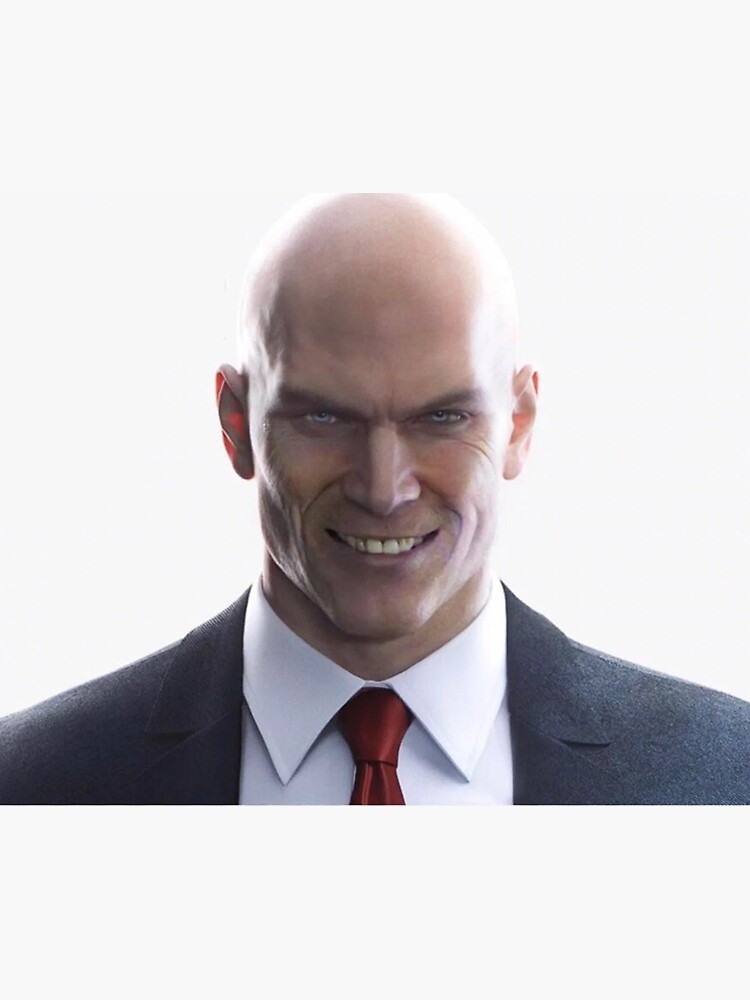 "Agent 47 smile" Sticker for Sale by reni0047123 | Redbubble