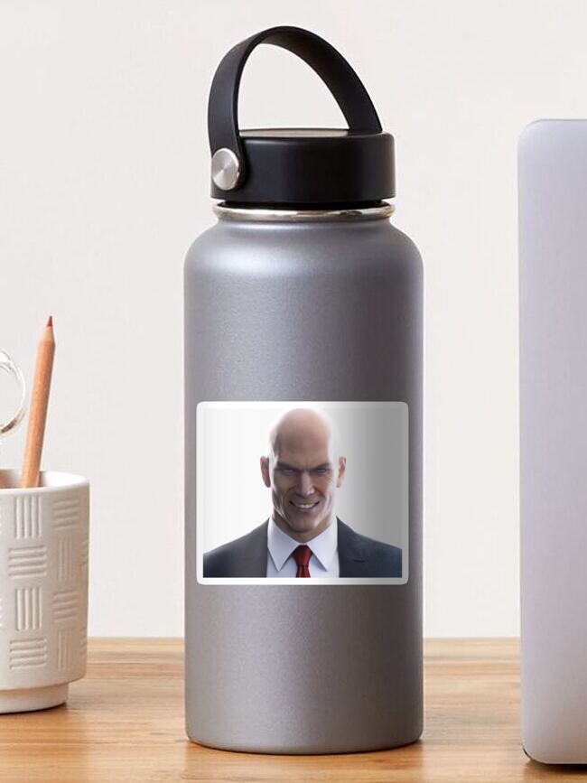 "Agent 47 smile" Sticker for Sale by reni0047123 | Redbubble