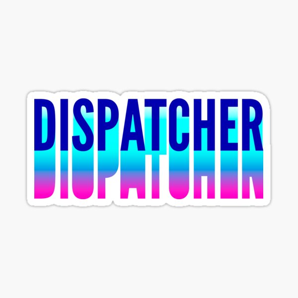 "Dispatcher With Long Gradient Shadow" Sticker for Sale by SVPOD ...