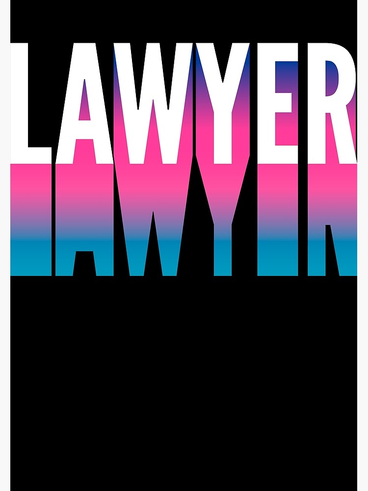 "Lawyer With Long Gradient Shadow" Poster for Sale by SVPOD | Redbubble
