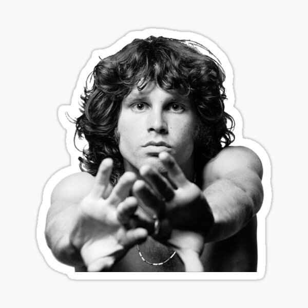 "Jim Morrison" Sticker for Sale by BeenHadDesigns | Redbubble