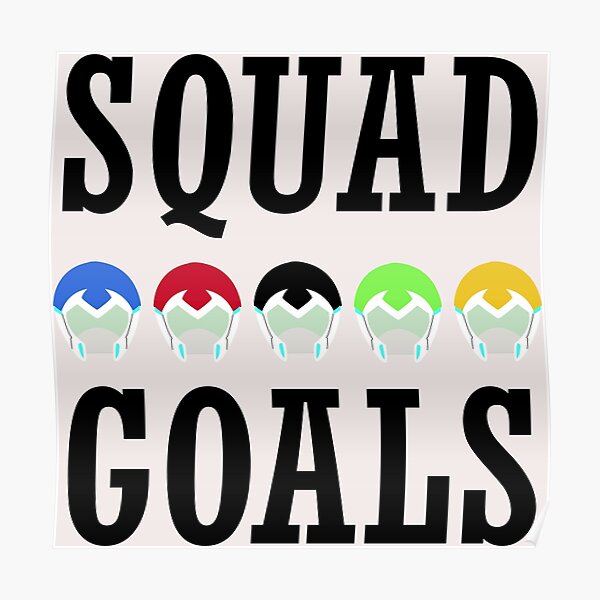 "Voltron Inspired Squad Goals " Poster by DokiDokiHearts | Redbubble