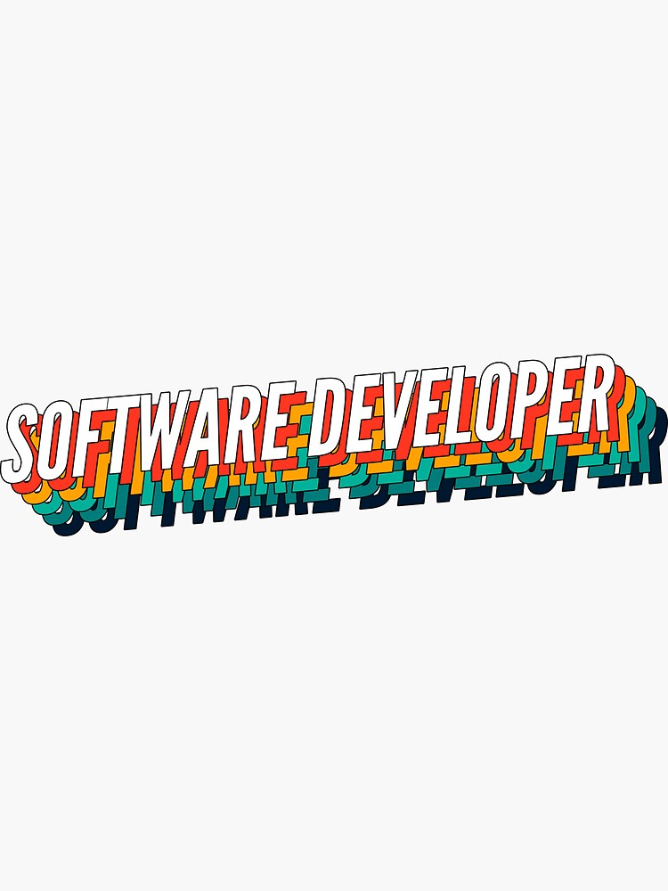 "Software Developer Retro Vintage Label For The Best Software Developer ...