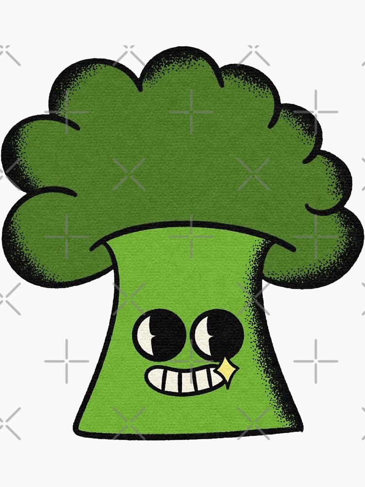 "Broccoli Boy" Sticker for Sale by CloudysCreative | Redbubble