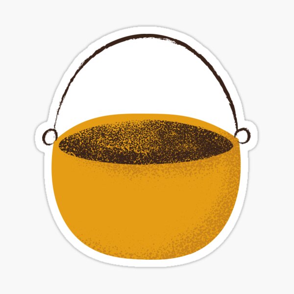 "Camping Pot " Sticker for Sale by Mawter | Redbubble