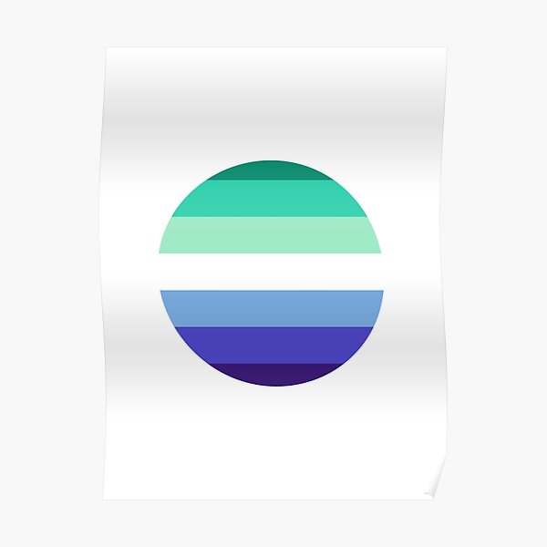 "Gay Man MLM Pride Flag Circle Sticker" Poster for Sale by ...