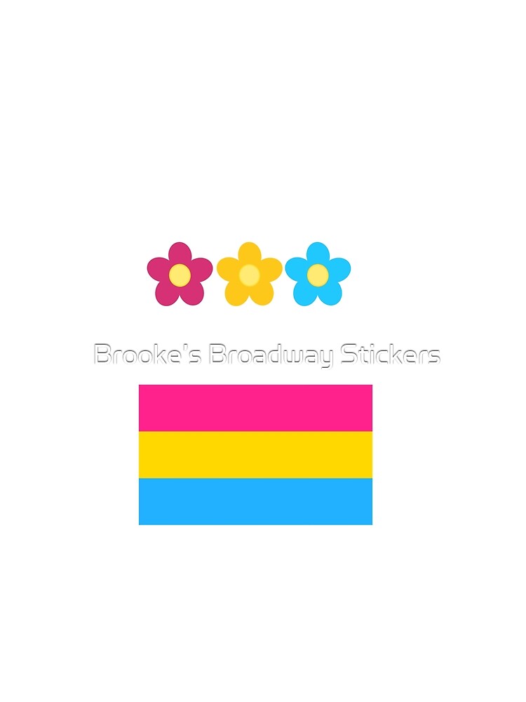 "Pan Pride Sticker Pack Daisy Flower and Flag" Poster for Sale by ...