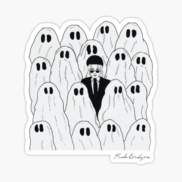 "PhoebeBridgers-Ghosts" Sticker for Sale by selwyncharles | Redbubble