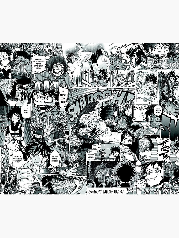 "My Hero Academia Deku Manga Collage" Mouse Pad for Sale by etsymerch ...