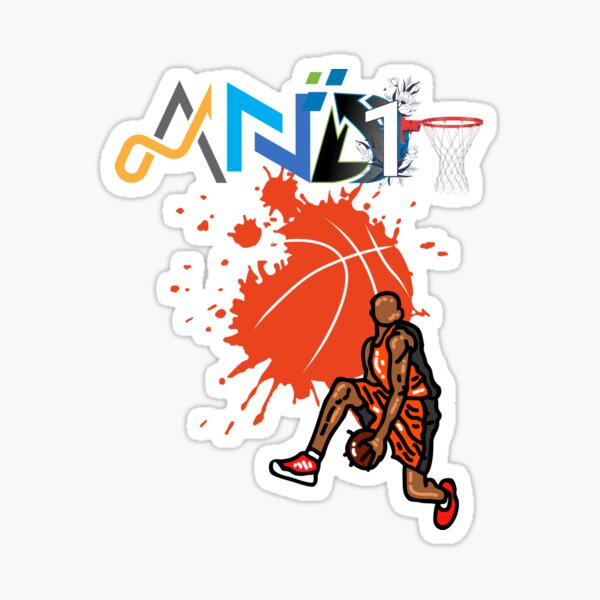 "And1 basketball" Sticker for Sale by Elegantdsg | Redbubble