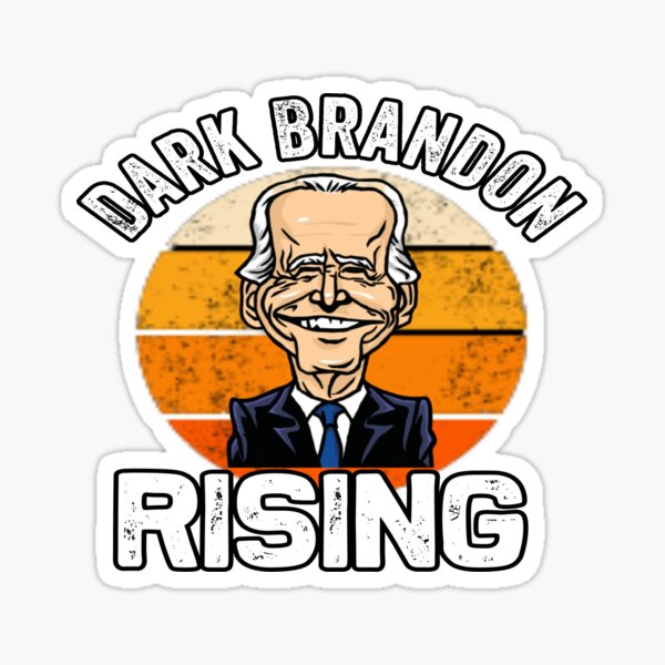 "Dark Brandon" Sticker for Sale by Artworkly | Redbubble
