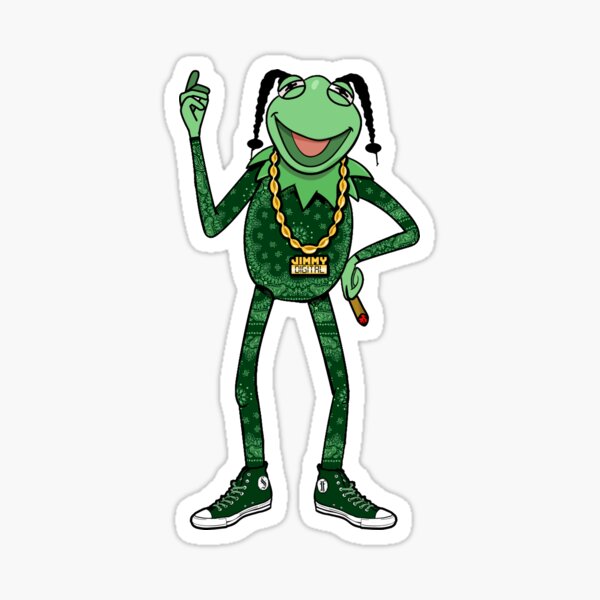 "Snoop Froggy Frogg" Sticker for Sale by jimmy-digital | Redbubble