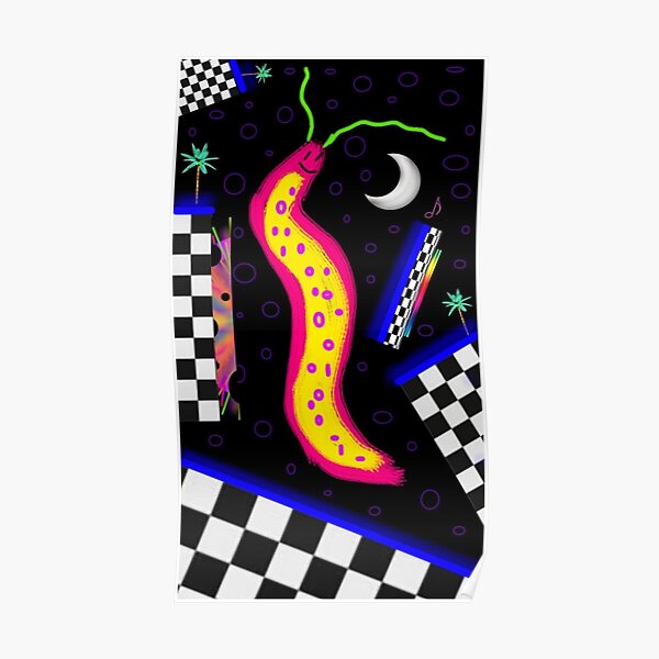 "Happy Disco Slug Goofy Cartoon 80's Style" Poster by neonmoonwaves ...