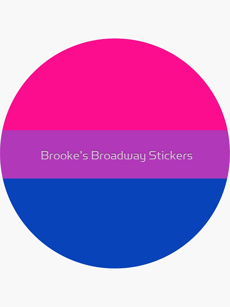 "Bisexual Pride Flag Circle Sticker" Sticker for Sale by ...