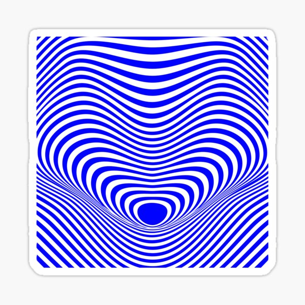 "Illusion / optical illusion " Sticker for Sale by Constructive27 ...