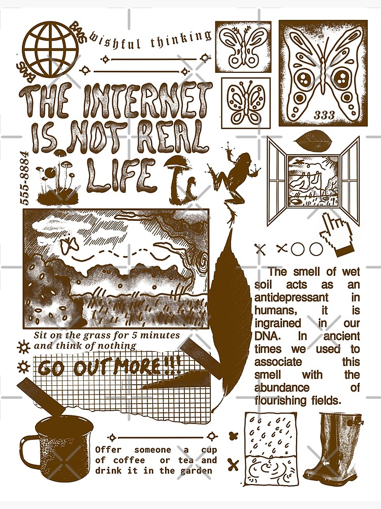 "The internet is not real life" Poster for Sale by liquidsighs-png ...