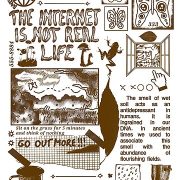 "The internet is not real life" Poster for Sale by liquidsighs-png ...