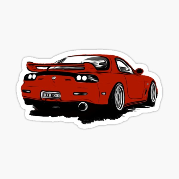 "Rotary Experiment 7 aka rx7" Sticker for Sale by Goni20 | Redbubble
