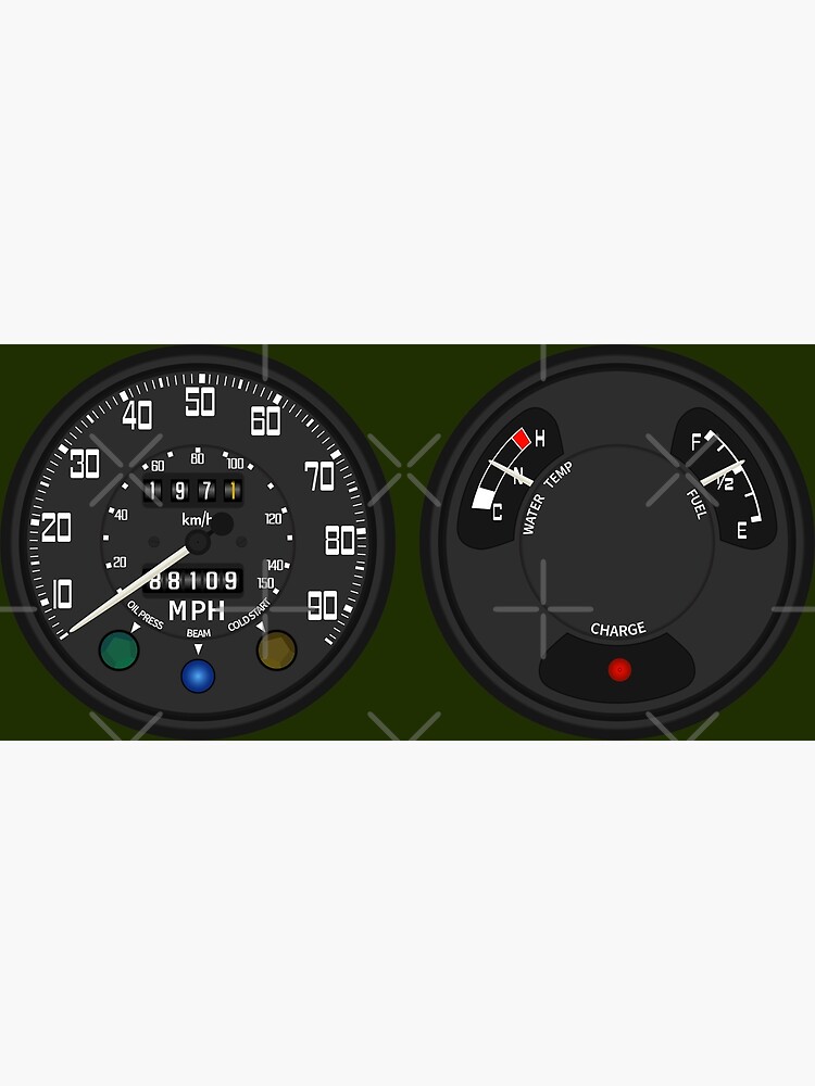 "Classic 4x4 Speedometer and Gauge Cluster" Art Print for Sale by ...